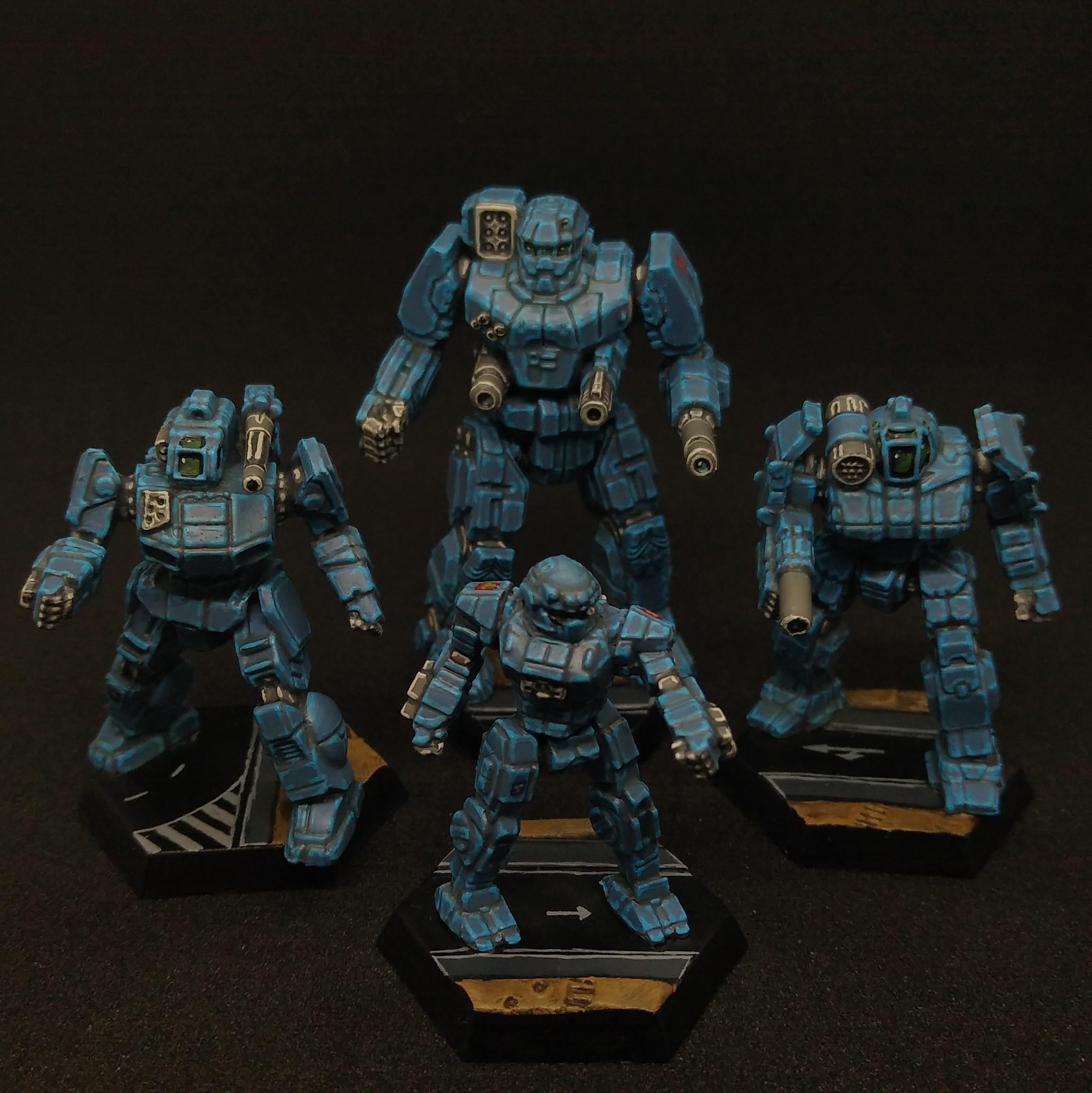Battlemech, Battletech, Blue, Donegal Guards, Mech, Mechwarrior, Miniature - Gallery - DakkaDakka